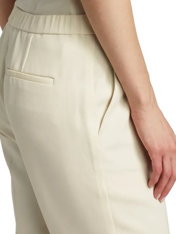 Theory Treeca Pull-on Ankle Trousers - Rice