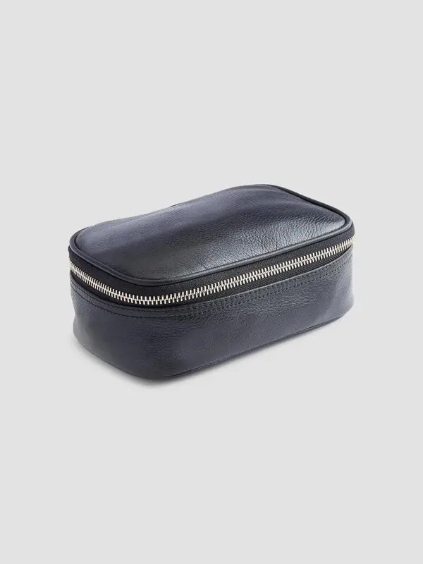 ROYCE NEW YORK Zippered Travel Tech Organizer Case - Black