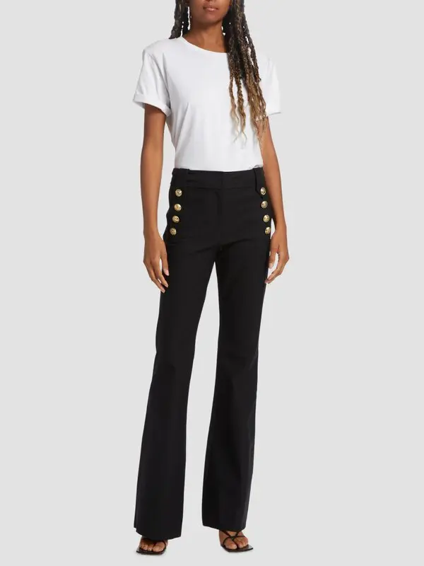 Derek Lam 10 Crosby Robertson Flare Pants - Black