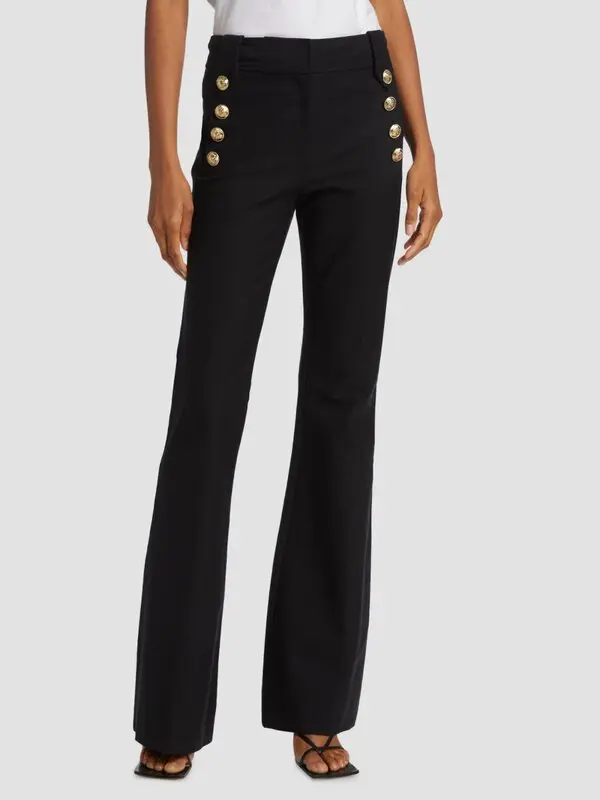 Derek Lam 10 Crosby Robertson Flare Pants - Black