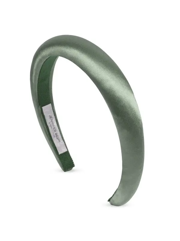 JENNIFER BEHR Tori Headband In Satin - Sage