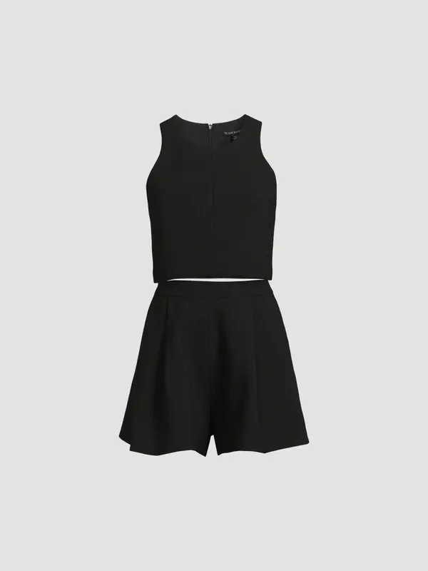 Black Halo X Laurel Berman Sanibel Two-piece Romper - Black