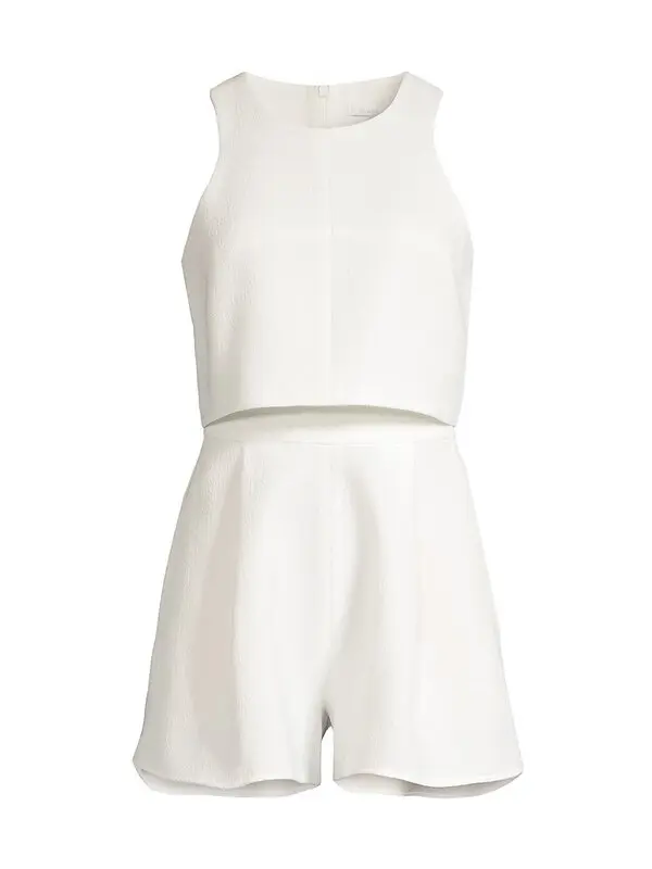 Black Halo X Laurel Berman Sanibel Two-piece Romper - Sugar
