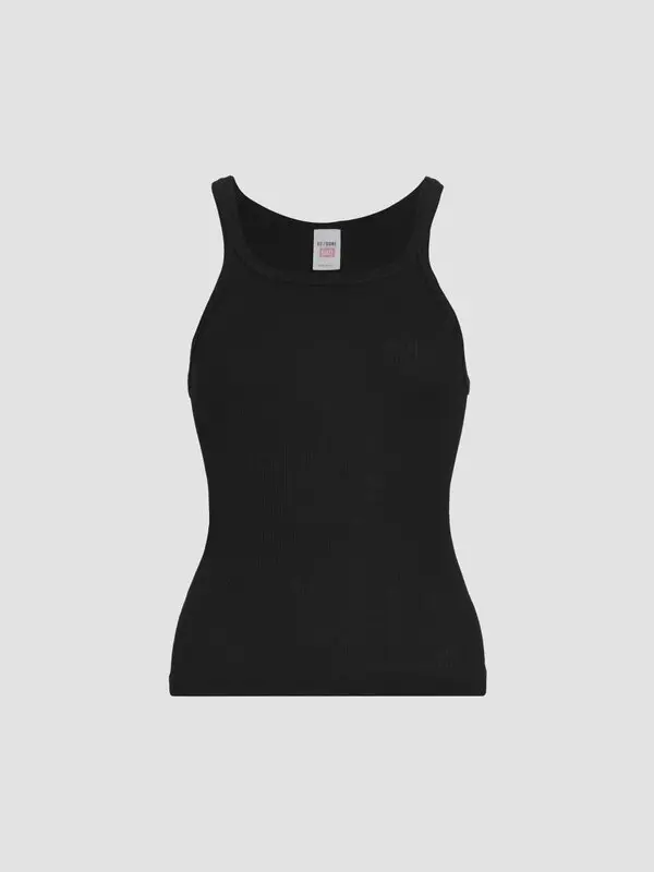 RE/DONE The Ribbed Tank - Black