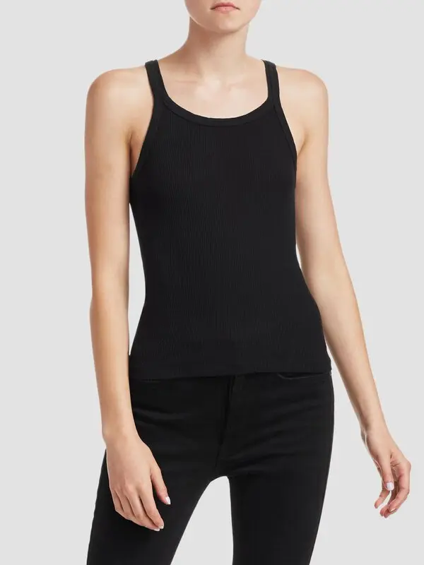 RE/DONE The Ribbed Tank - Black