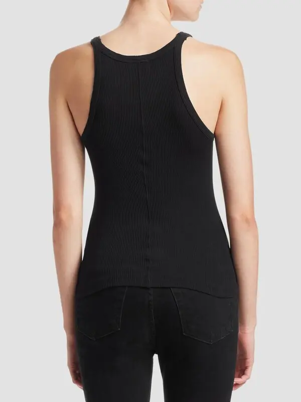 RE/DONE The Ribbed Tank - Black