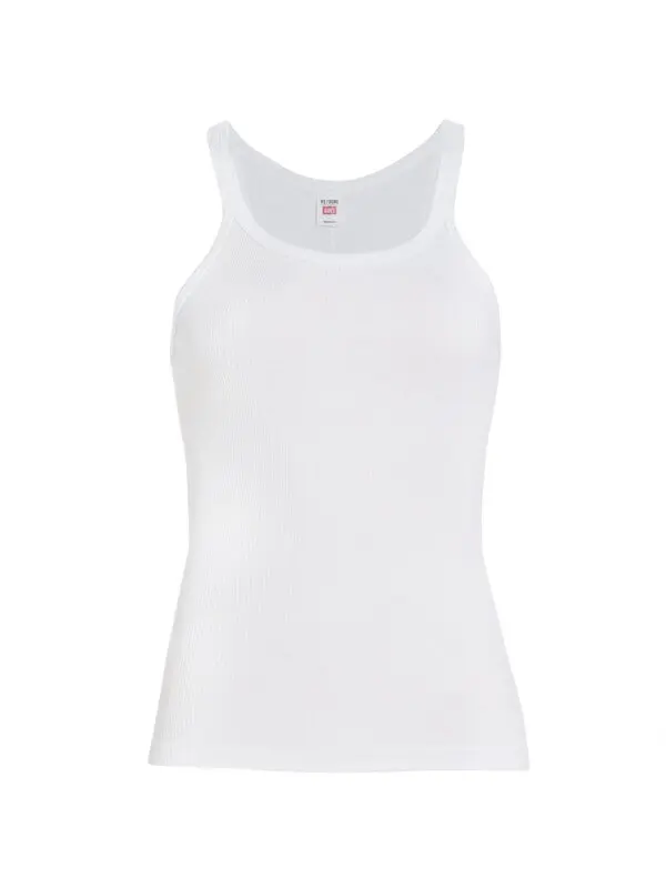 RE/DONE The Ribbed Tank - Optic White