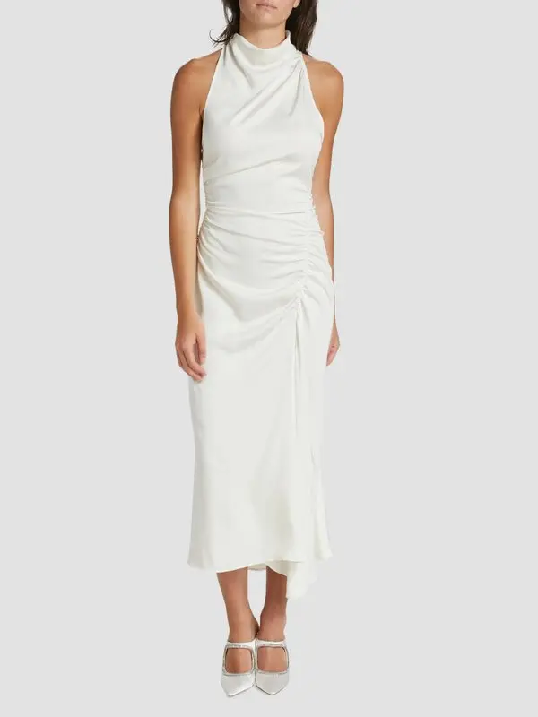 A.L.C. Inez Satin Halter Dress