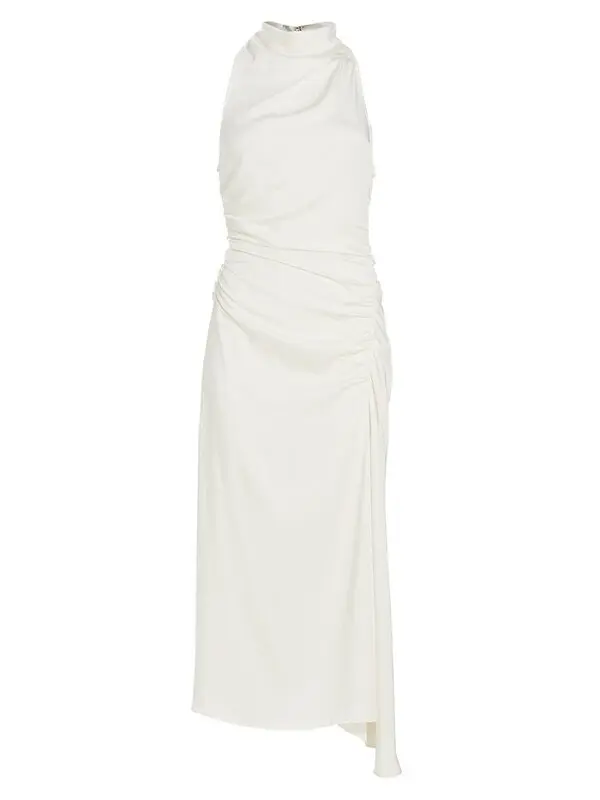 A.L.C. Inez Satin Halter Dress