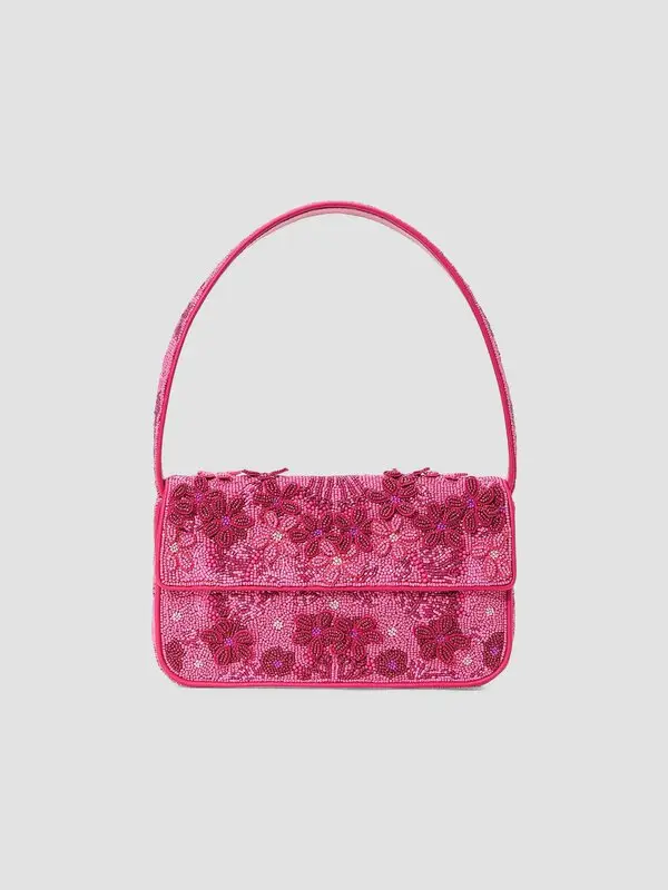 Staud Tommy Beaded Shoulder Bag - Blossom