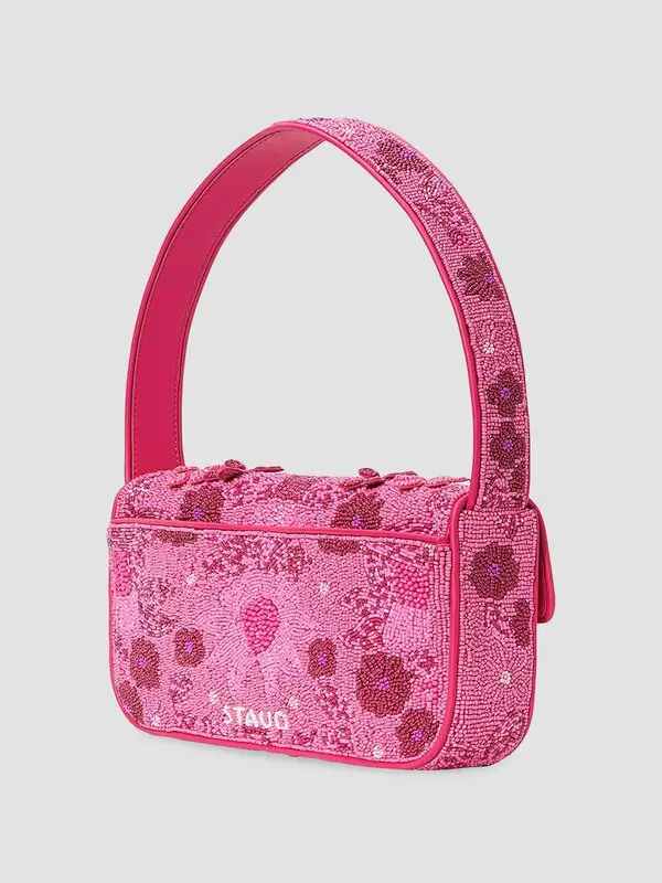 Staud Tommy Beaded Shoulder Bag - Blossom
