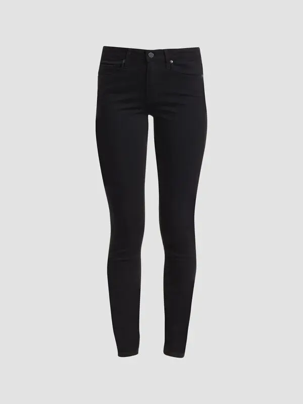 Paige Hoxton High-rise Ultra Skinny Jeans - Black Shadow