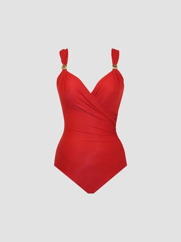 Miraclesuit Razzle Dazzle Siren One-piece Swimsuit - Cayenne