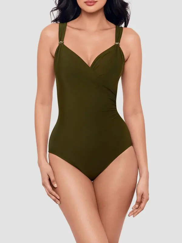 Miraclesuit Razzle Dazzle Siren One-piece Swimsuit - Nori