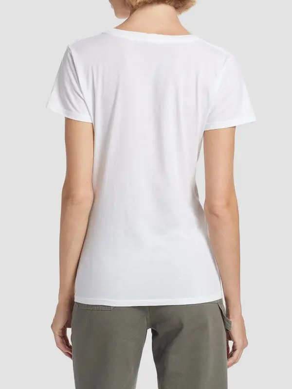 NILI LOTAN Carol V-neck T-shirt - White
