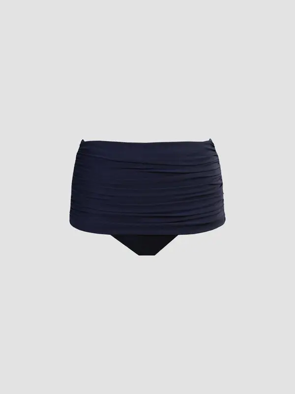 Miraclesuit Norma Shirred Hi-rise Bikini Bottom - Black