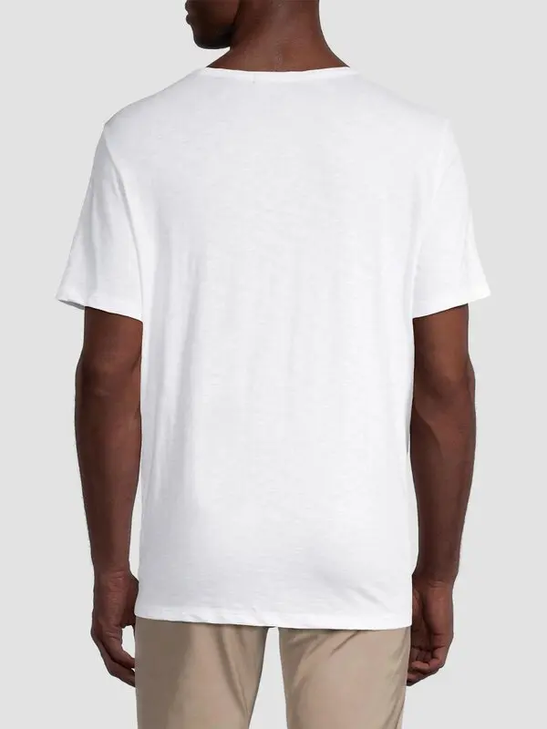 Theory Essential Short-sleeve Cotton T-shirt - White