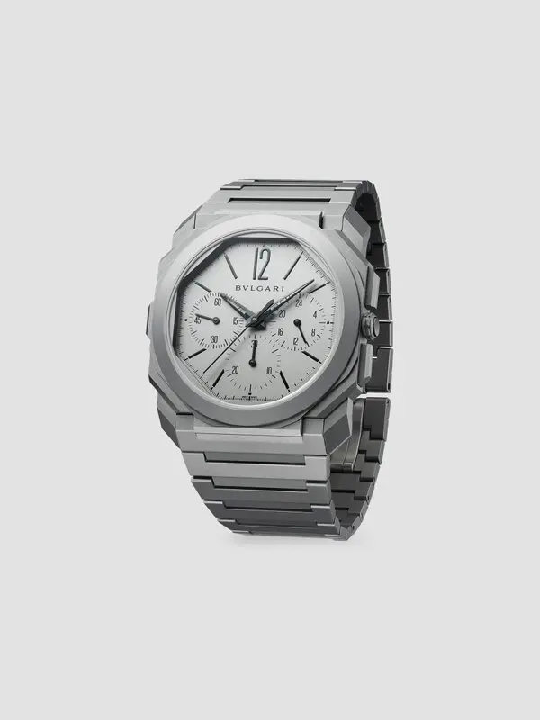 BVLGARI Octo Finissimo Extra-thin Ceramic & Titanium Bracelet Chronograph Watch