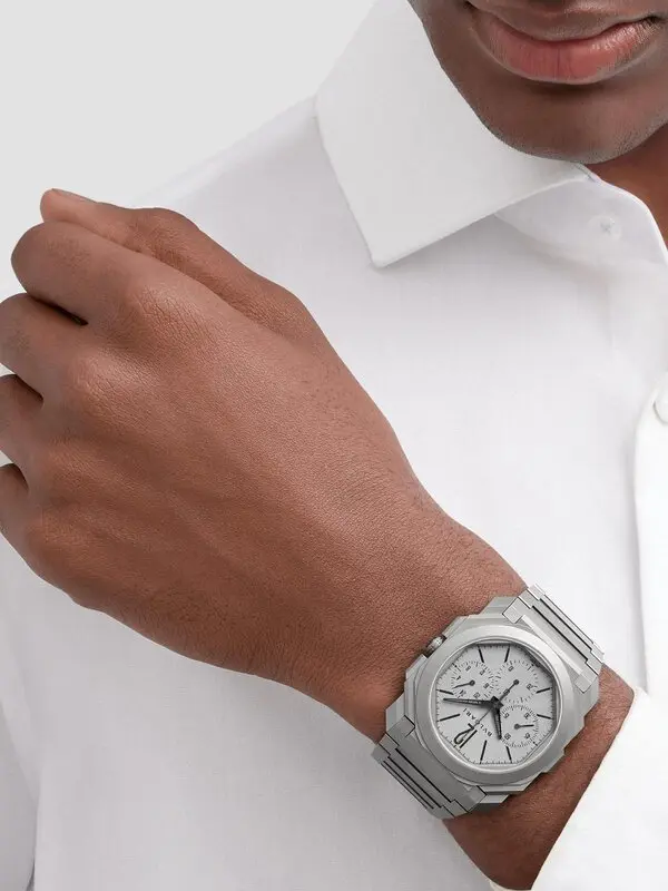 BVLGARI Octo Finissimo Extra-thin Ceramic & Titanium Bracelet Chronograph Watch