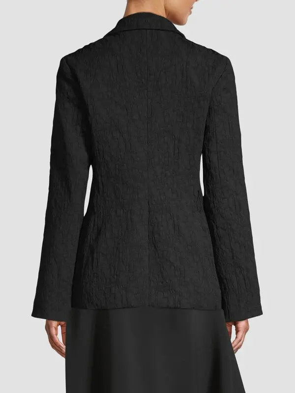 Natori Textured Split Sleeve Blazer