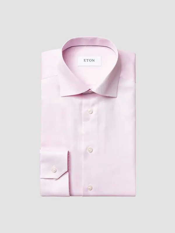 Eton Slim-fit Twill Dress Shirt - Red