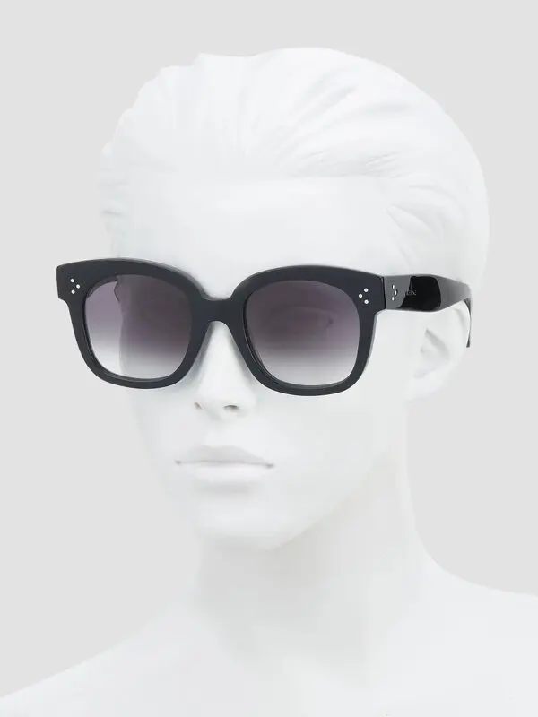 Celine 54mm Square Cat-eye Sunglasses - Smoke Black