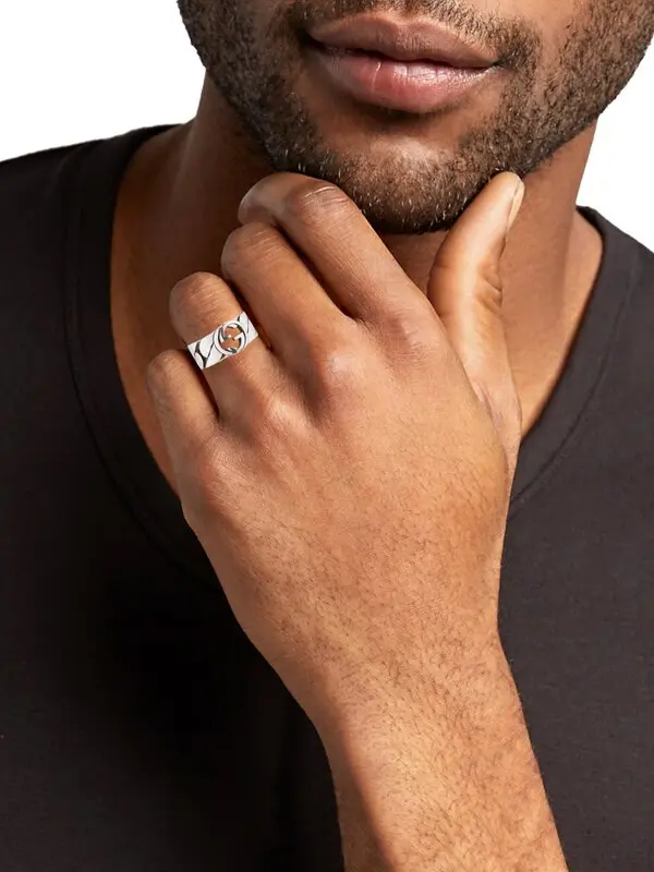 Gucci Sterling Interlocking G Ring