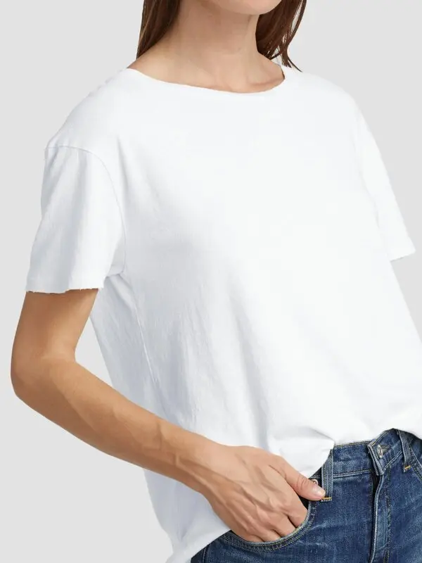 NILI LOTAN Brady Cotton T-shirt - White