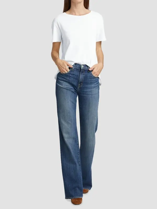 NILI LOTAN Brady Cotton T-shirt - White