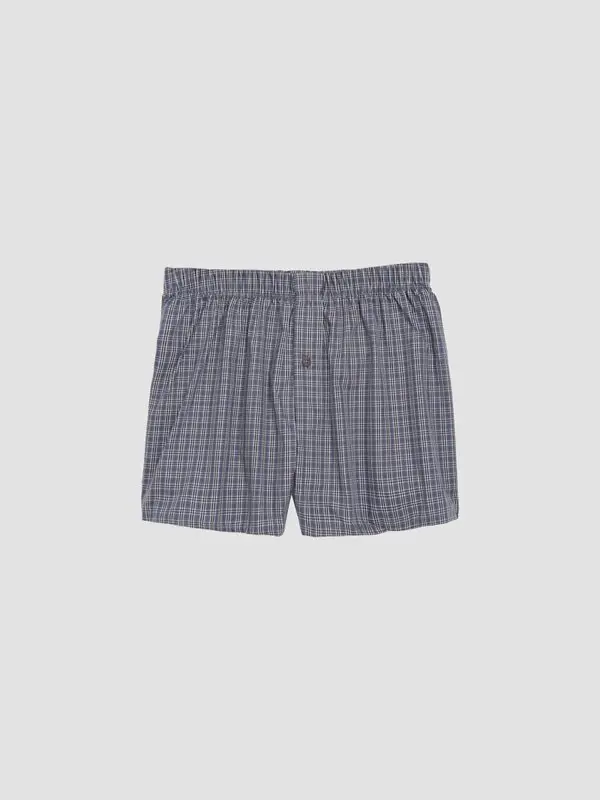 Hanro Fancy Woven Boxers - Grey Check