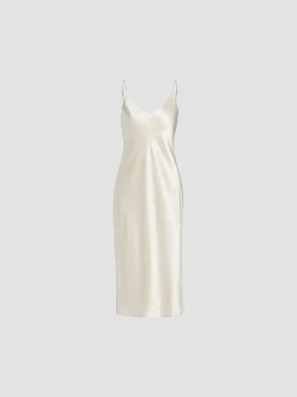 L'Agence Jodie Silk Slip Dress - Champagne