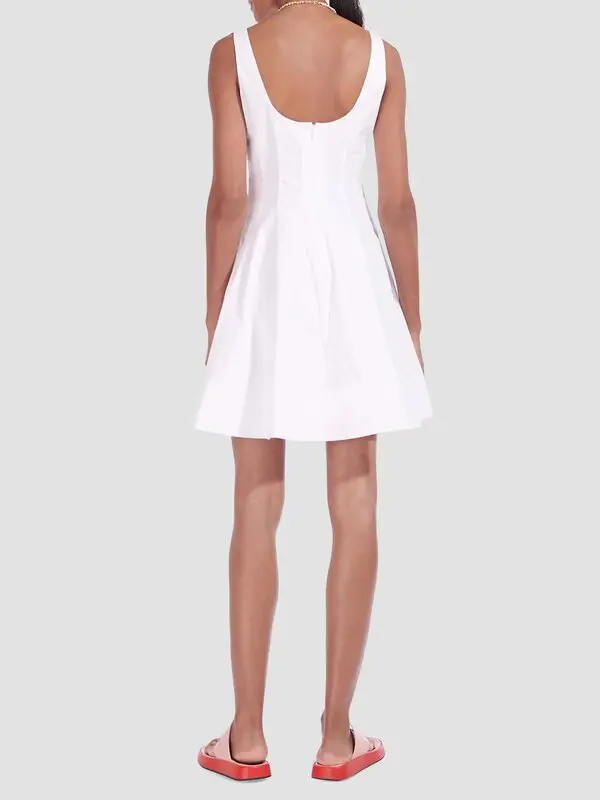 Staud Wells Mini Dress - White