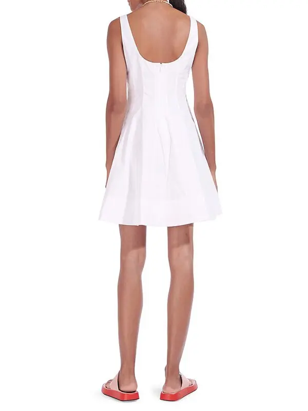 Staud Wells Mini Dress - White