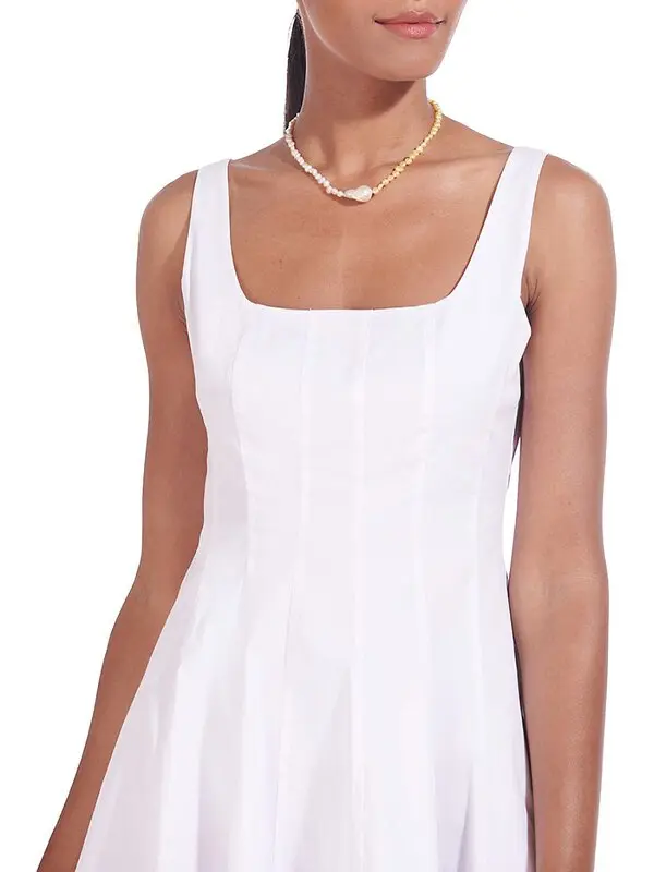 Staud Wells Mini Dress - White