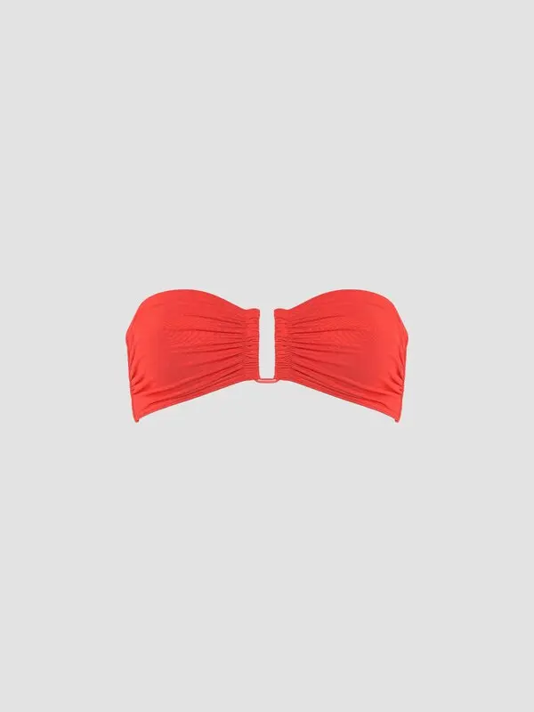 ERES Show Bandeau Bikini Top - Ecarlate