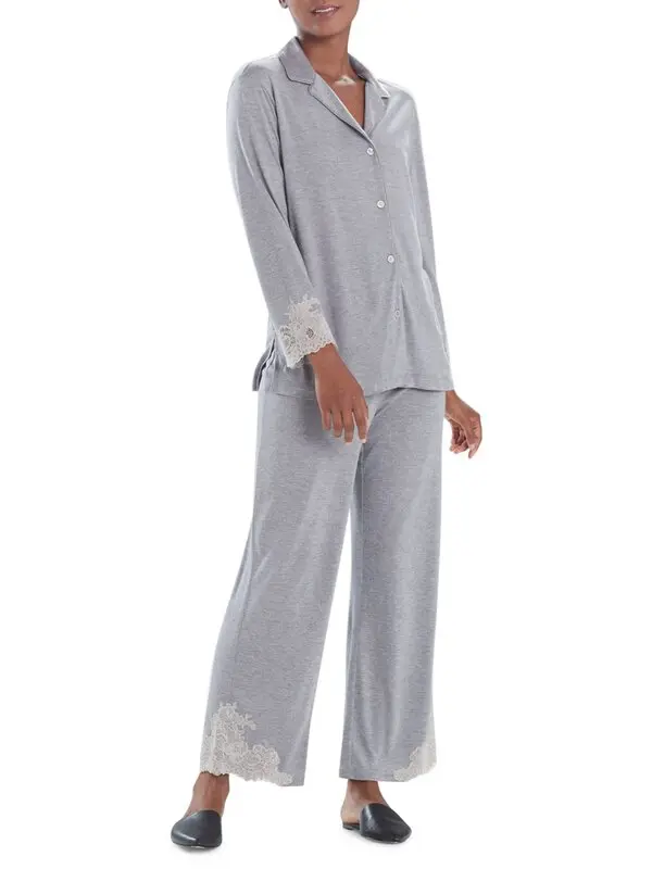 Natori Luxe Shangri La 2-piece Notch Pajama Set