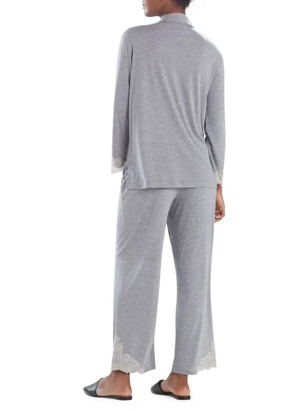 Natori Luxe Shangri La 2-piece Notch Pajama Set