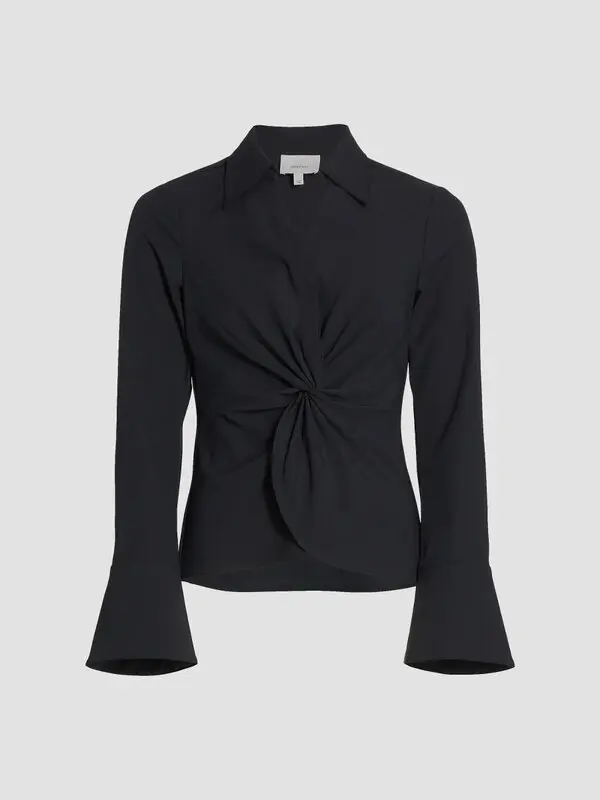 Cinq À Sept Mckenna Twist-front Blouse - Black