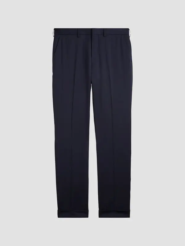 Ralph Lauren Purple Label Gregory Wool Trousers - Navy