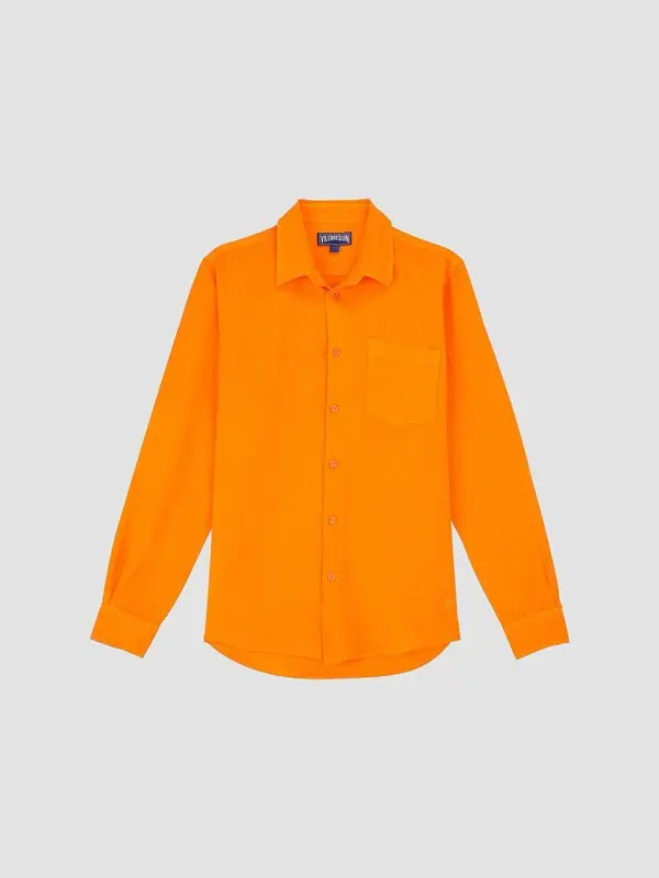Vilebrequin Long-sleeve Linen Shirt - Apricot