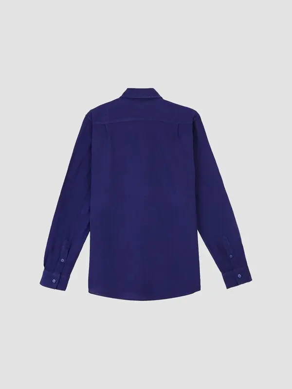 Vilebrequin Long-sleeve Linen Shirt - Midnight