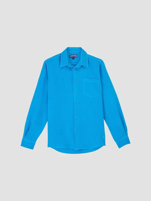 Vilebrequin Long-sleeve Linen Shirt - Pourpre