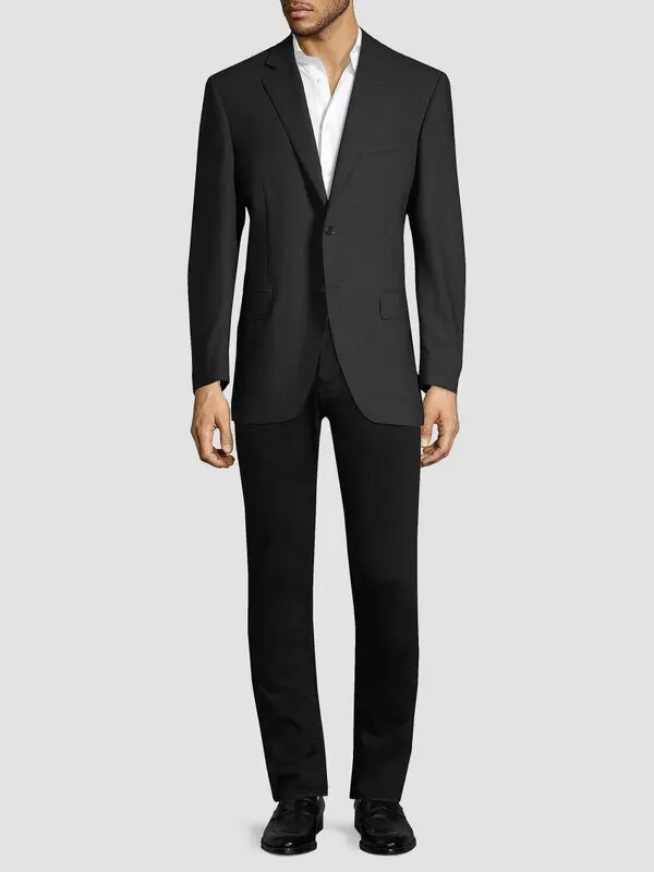 Canali Classic Fit Wool Blazer - Black