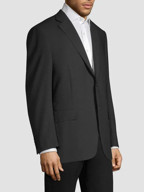 Canali Classic Fit Wool Blazer - Black