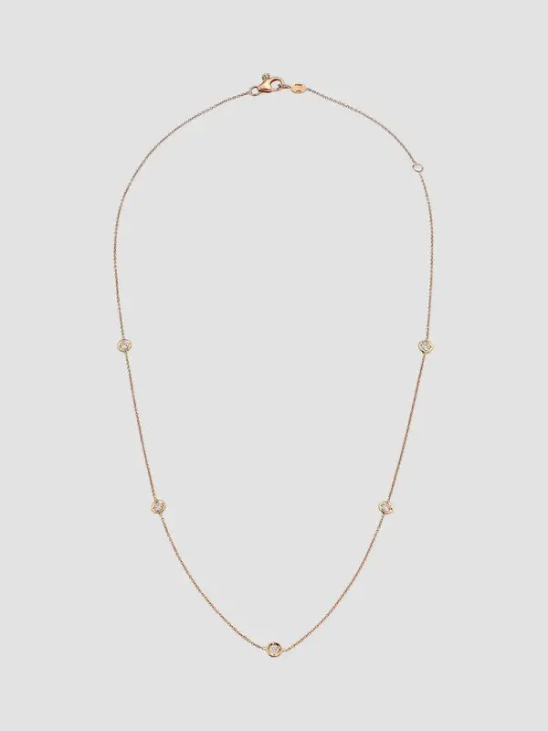 Roberto Coin Diamond The Inch 18k & Diamond 5-station Necklace/18 - Gold