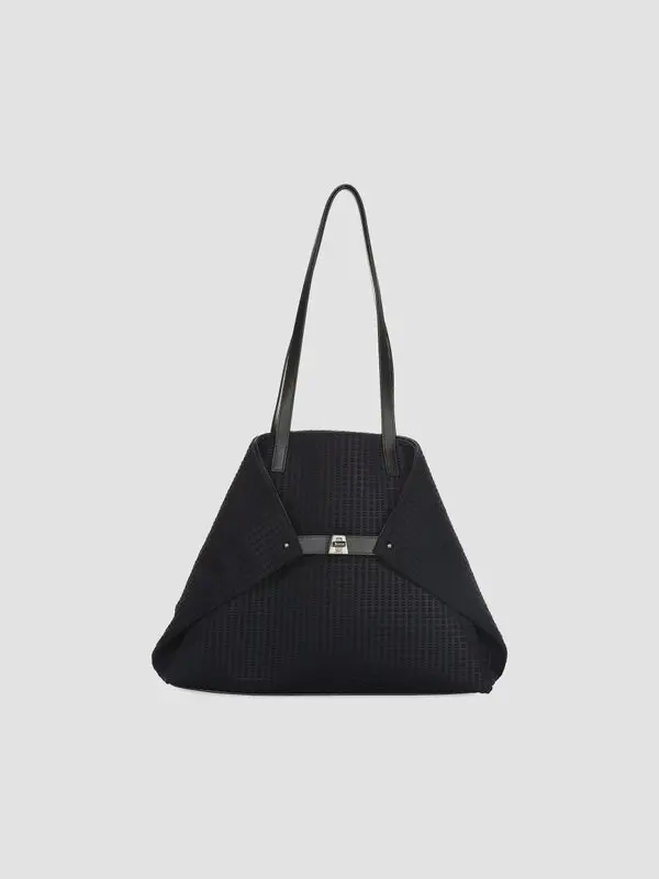 Akris Ai Neoprene Tote - Black