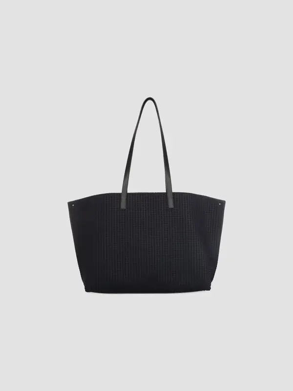 Akris Ai Neoprene Tote - Black