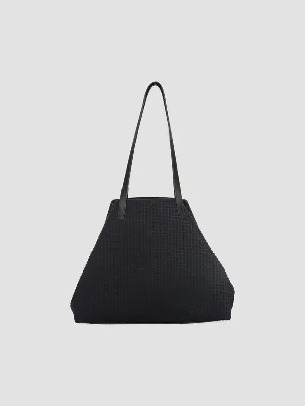 Akris Ai Neoprene Tote - Black