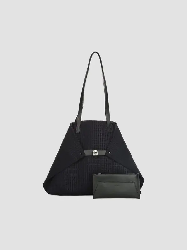 Akris Ai Neoprene Tote - Black