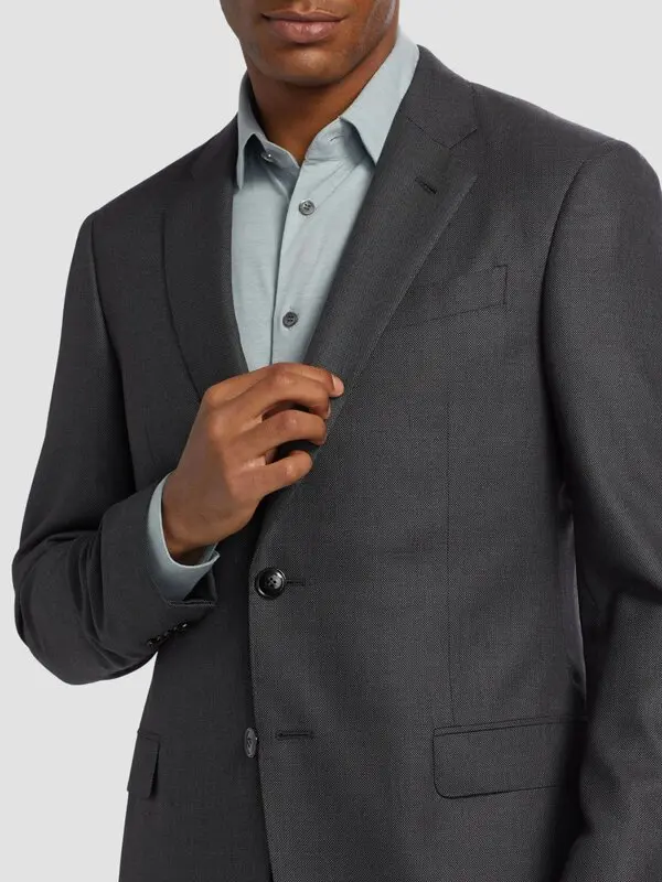 Giorgio Armani Wool Trousers - Stone